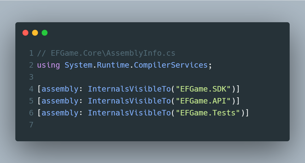 [assembly: InternalsVisibleTo(string)]